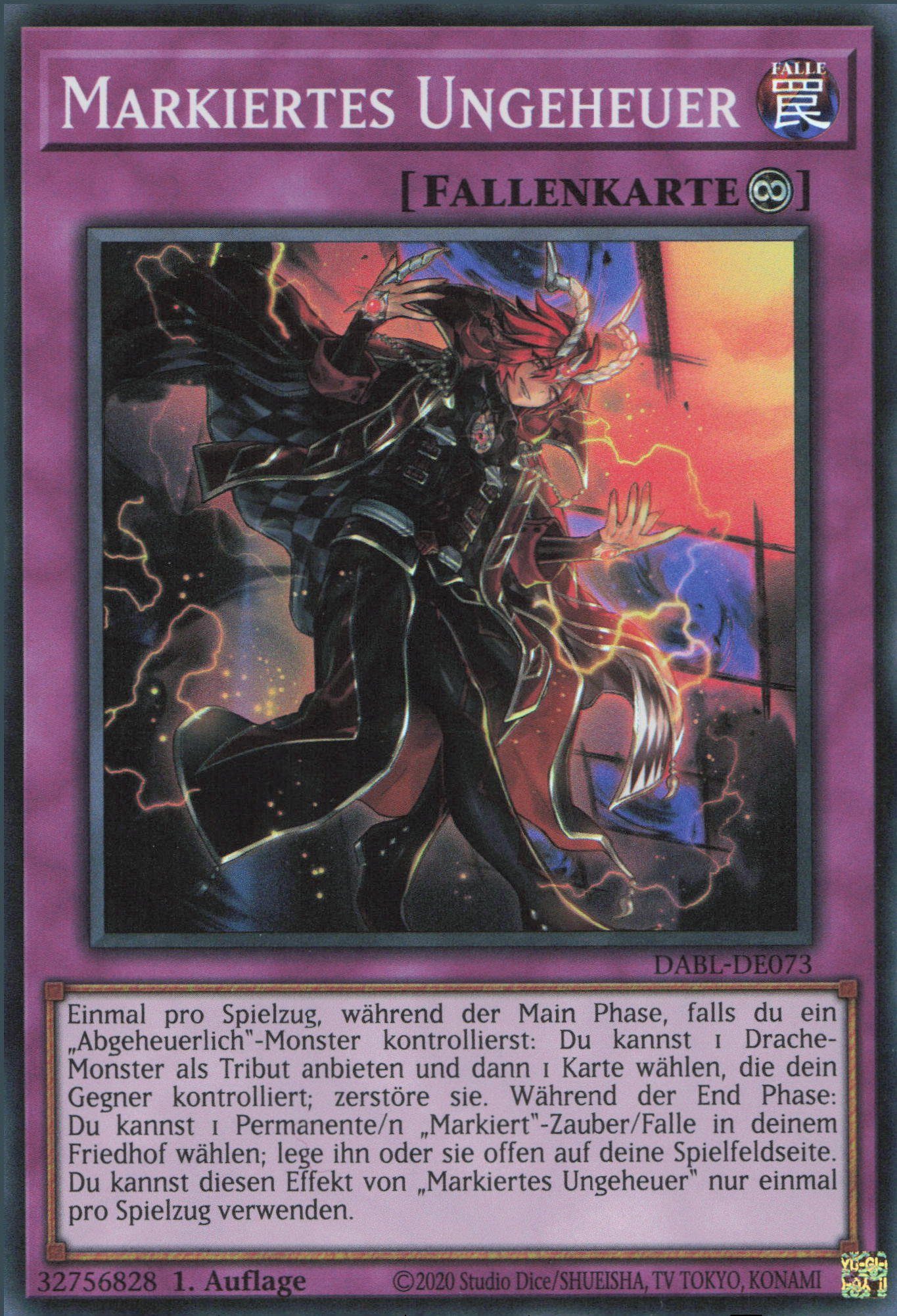 Recollectibles Sammelkarte Yugioh Karte Markiertes Ungeheuer Deutsch