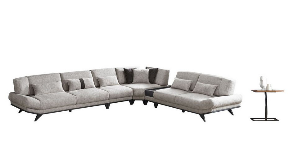 Jvmoebel Ecksofa Weiße Wohnzimmer Garnitur Ecksofa L Form Couch