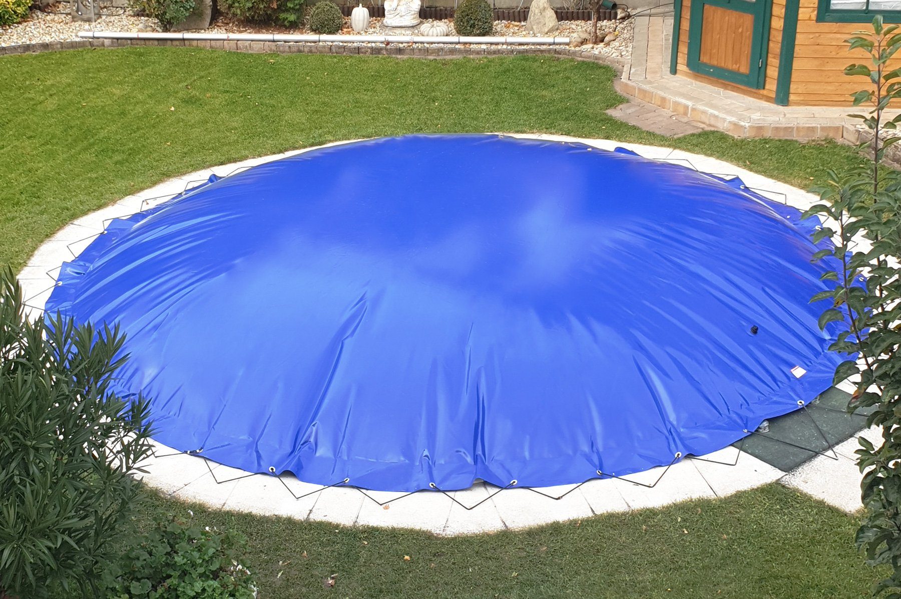 AirDeluxe Pool-Abdeckplane (Profi-Qualität) Runde aufblasbare ...