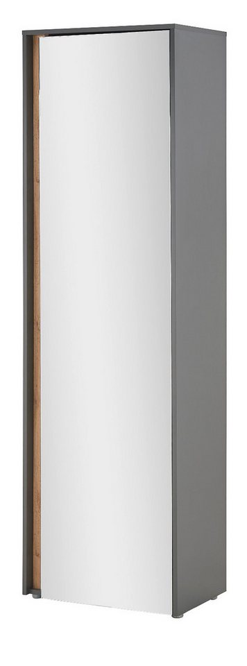 Furndesign Garderobenschrank Center Flurgarderobe In Grau Matt Mit