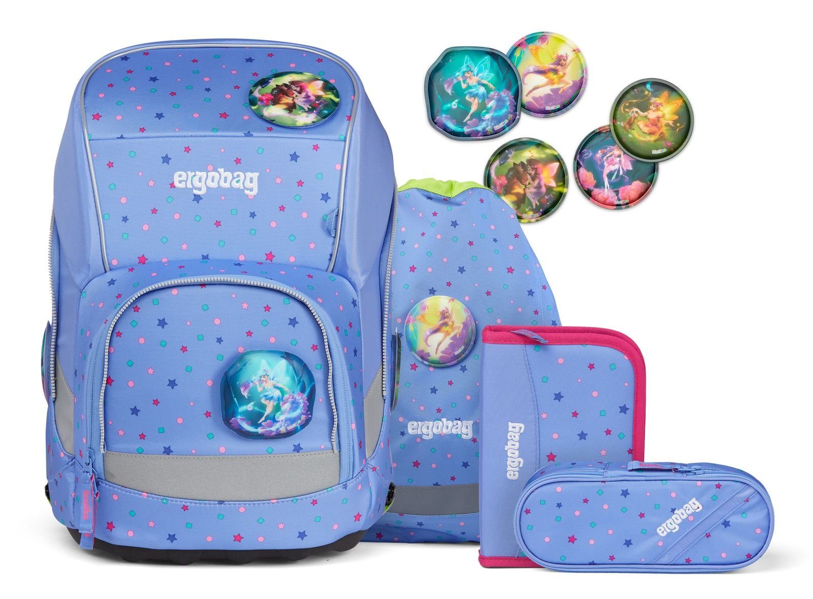 ergobag Schulranzen Wide (Set, 4-tlg)