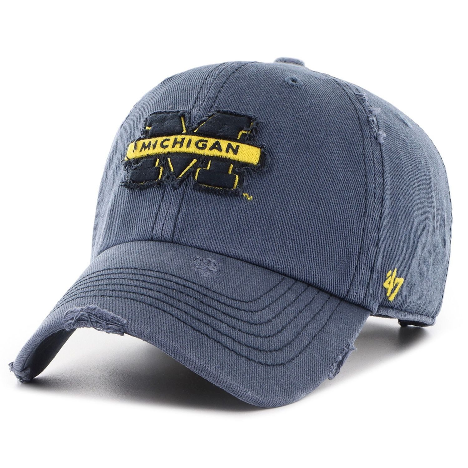 '47 Brand Baseball Cap Strapback CLEAN UP Michigan Wolverines ...