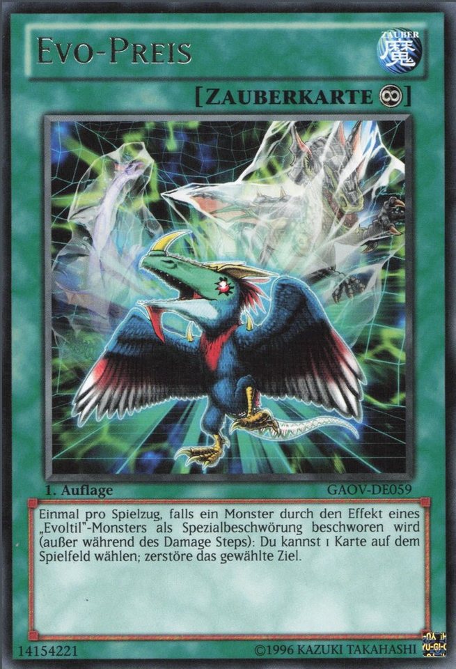 ᐅ Recollectibles Sammelkarte Yugioh Karte Evo Preis Deutsch Yu Gi Oh
