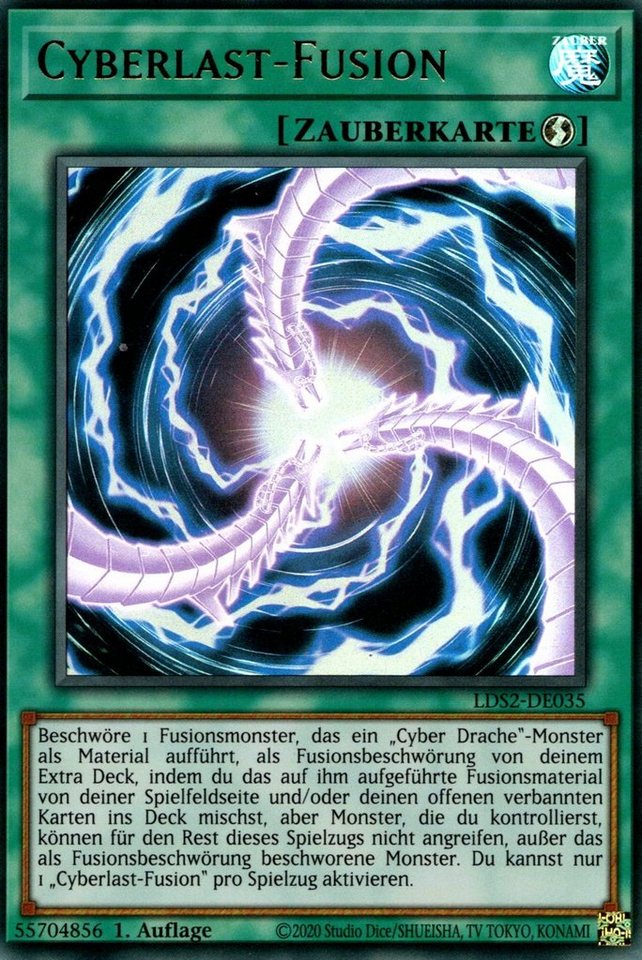 Recollectibles Sammelkarte Yugioh Karte Cyberlast Fusion V 3 Deutsch