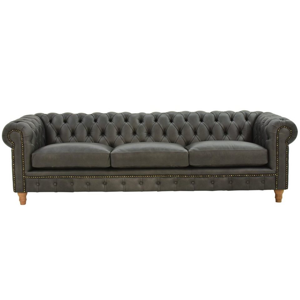 Jvmoebel Sofa Design Leder Sofa Couch Chesterfield Polster Dreisitzer