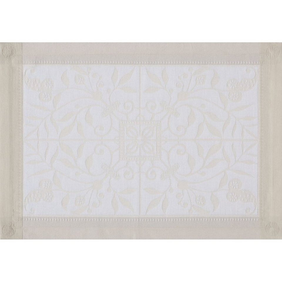 Platzset Tischsets 2x Set Venezia Ivoire 38x54 Cm Le Jacquard