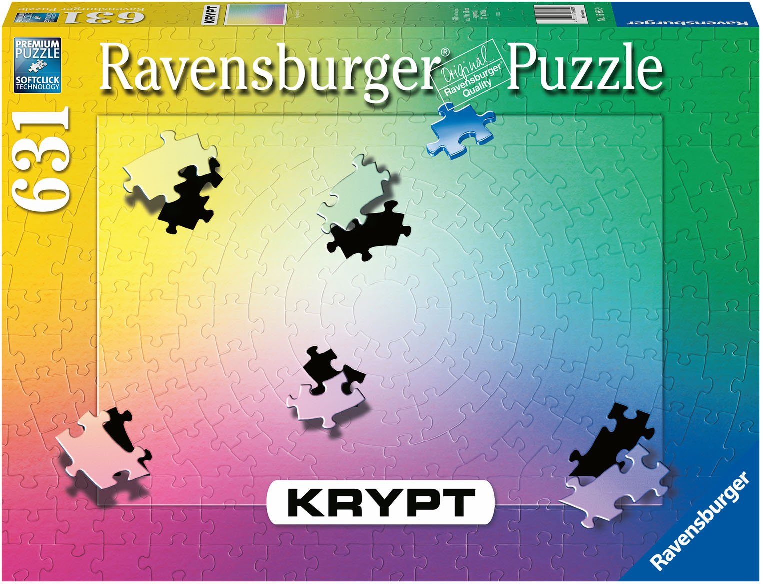 Ravensburger Puzzle Krypt Gradient, 631 Puzzleteile, Made in Germany, Aufregendes und spannendes ...