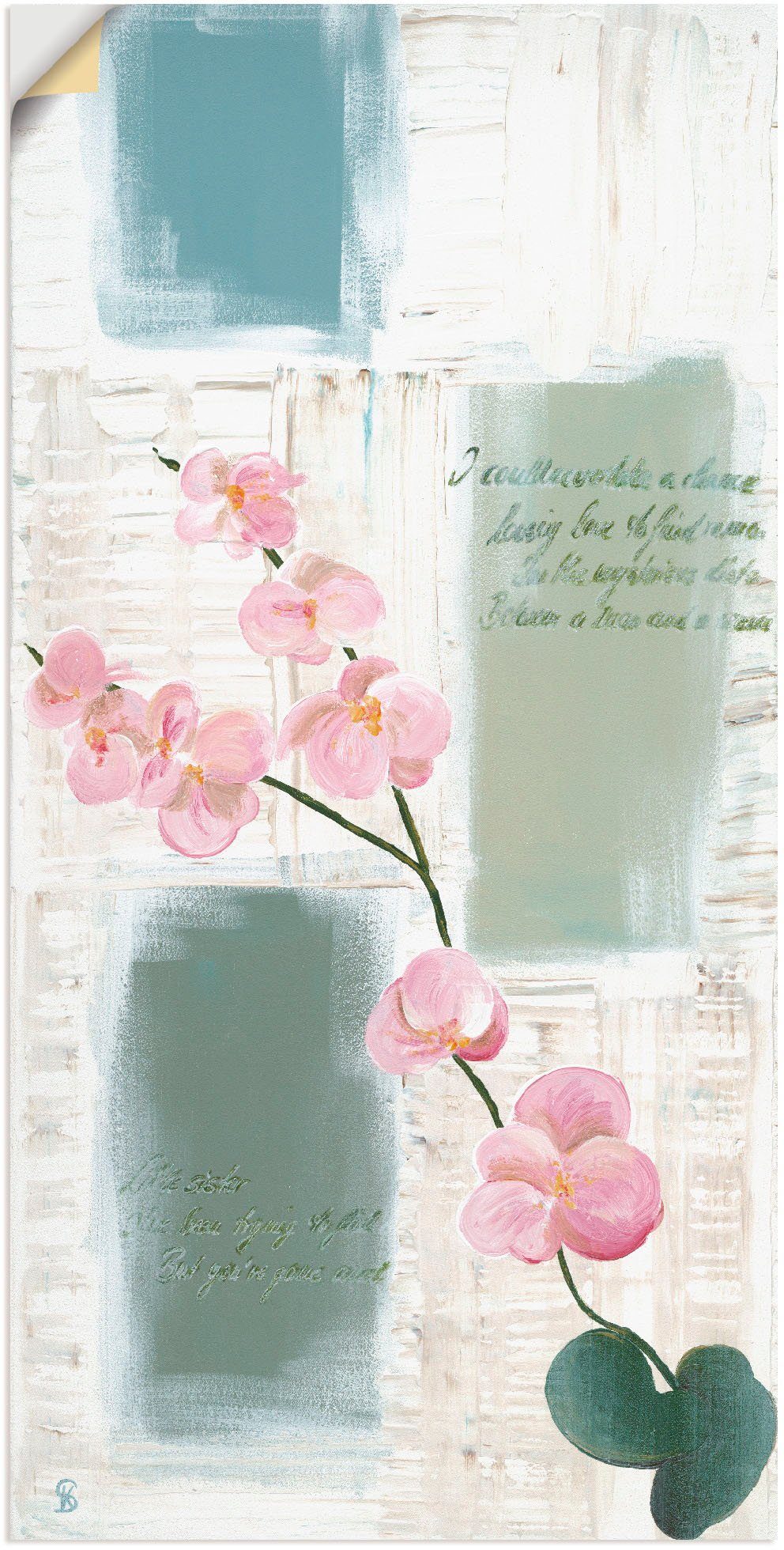 Artland Wandbild Poesie Ii Blumen 1 Stück In Vielen Größen