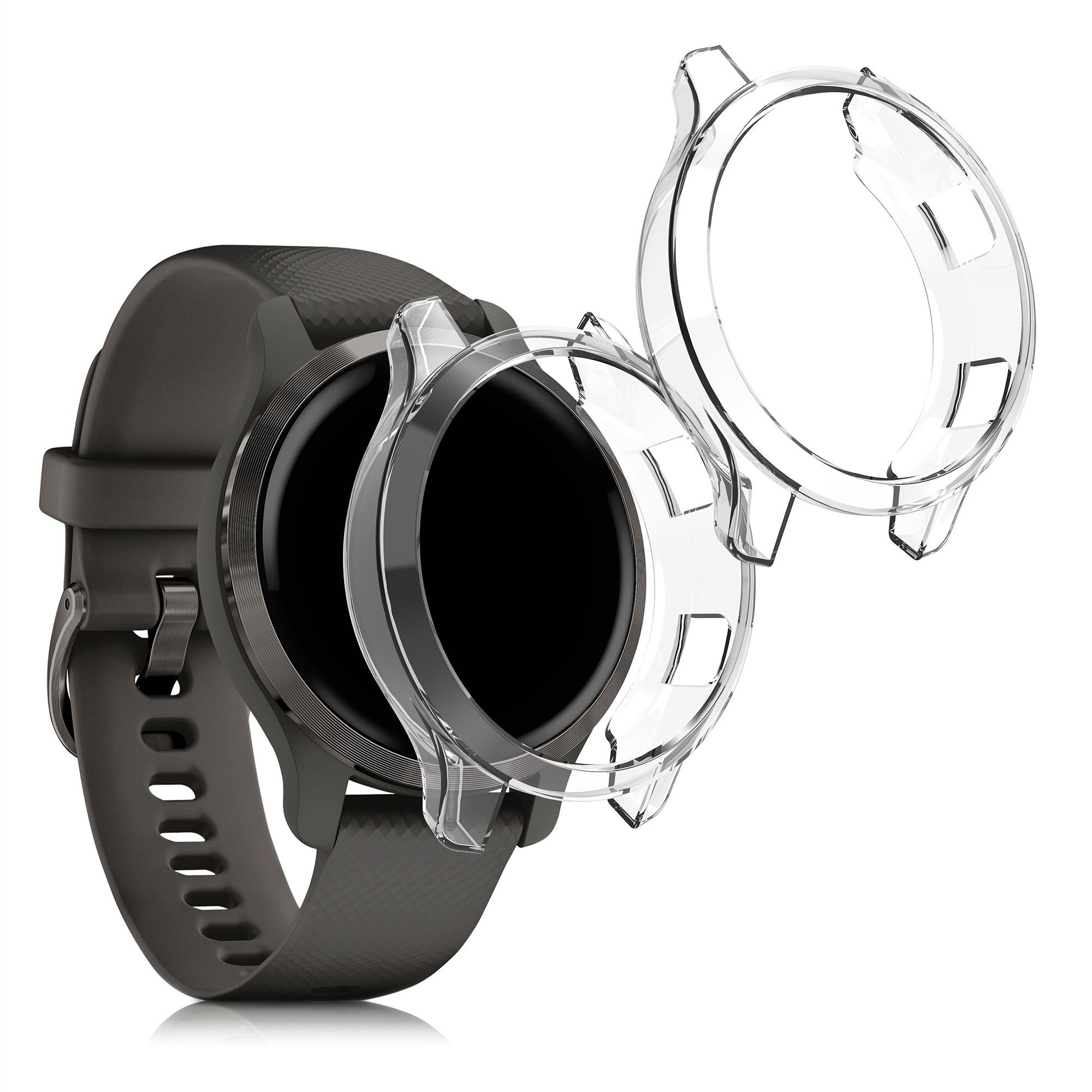 Kwmobile Smartwatch Hülle 2x Schutzhülle Für Garmin Venu 2s Fitness