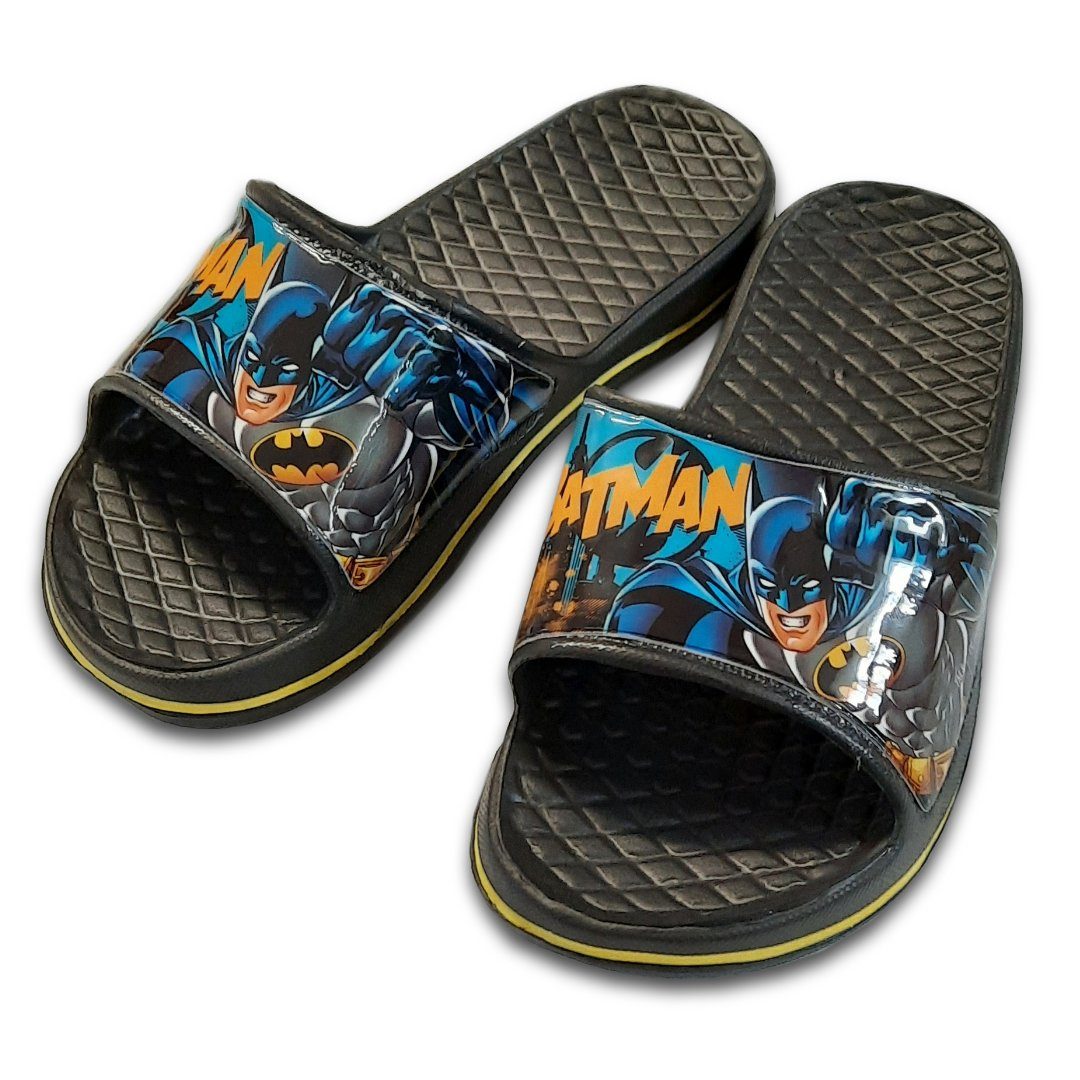 DC Comics Batman oder Superman Kinder Latschen Sandale Gr. 31 bis 35