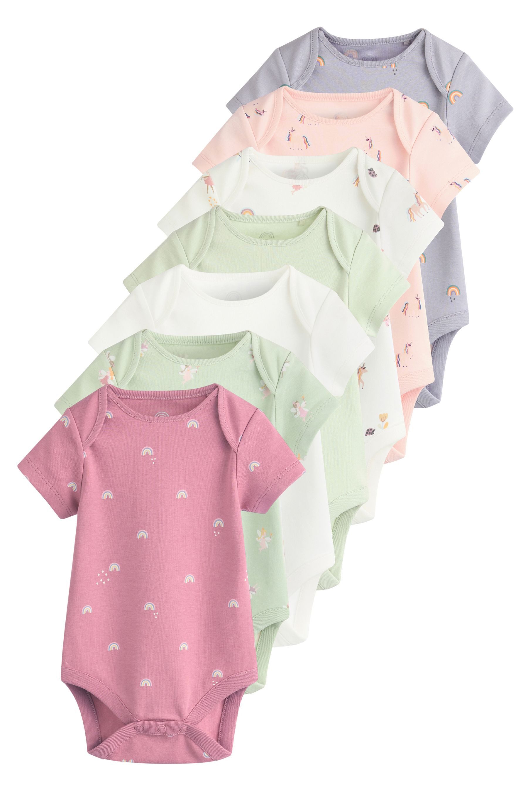 Next Kurzarmbody 7er-Pack Kurzärmelige Bodies (7-tlg)