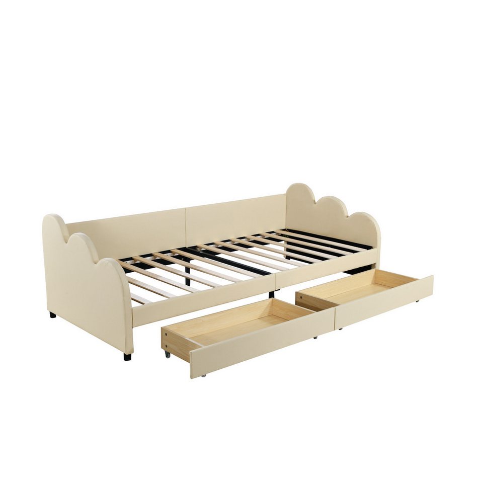 Softweary Schlafsofa Mit Bettfunktion Und Schubladen 90x200 Cm