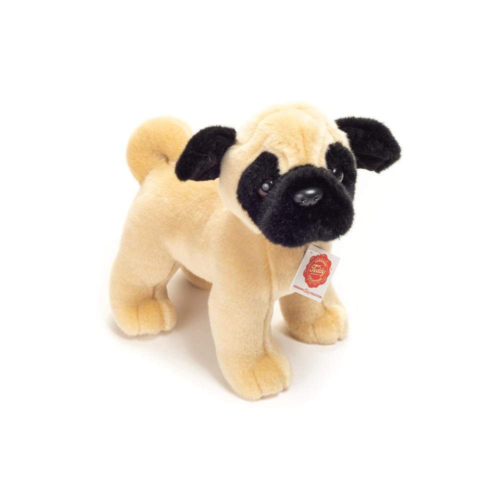 Teddy Hermann® Kuscheltier Mops stehend 21 cm, Plüschtier, Stofftier