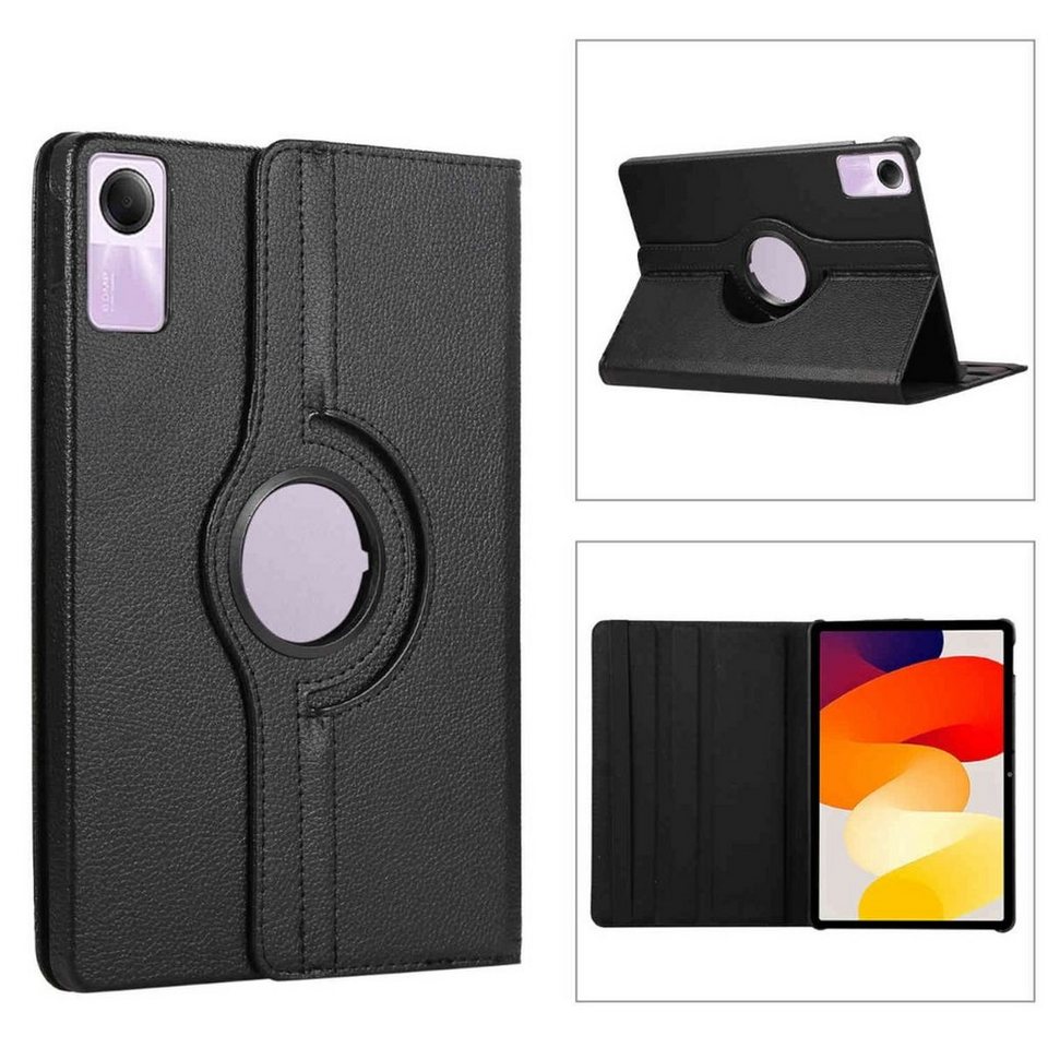 Wigento Tablet Hülle Für Xiaomi Redmi Pad 2 Se 360 Grad Rotation Tablet