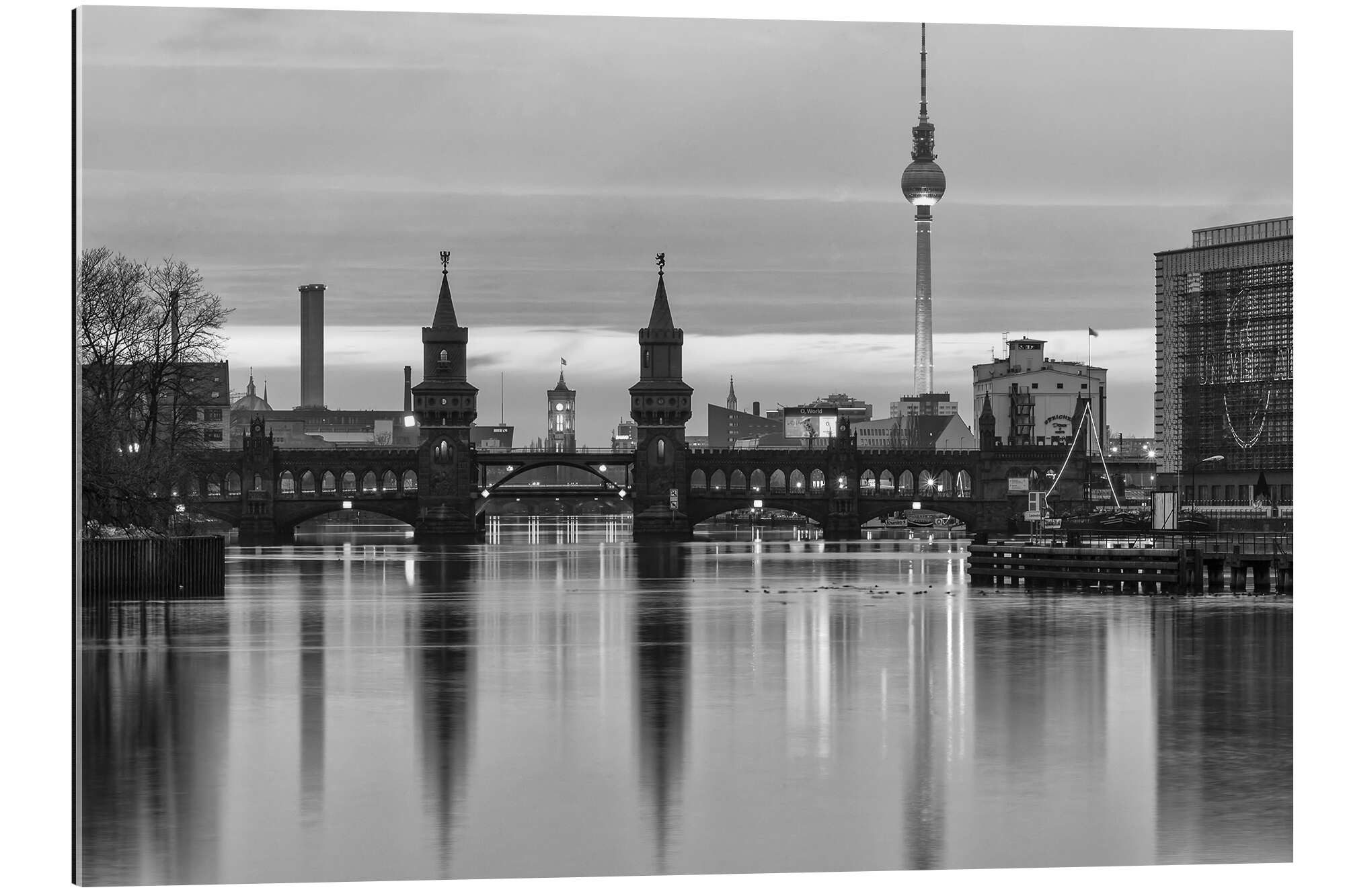 Posterlounge Xxl Wandbild Filtergrafia Oberbaumbrücke Berlin Skyline