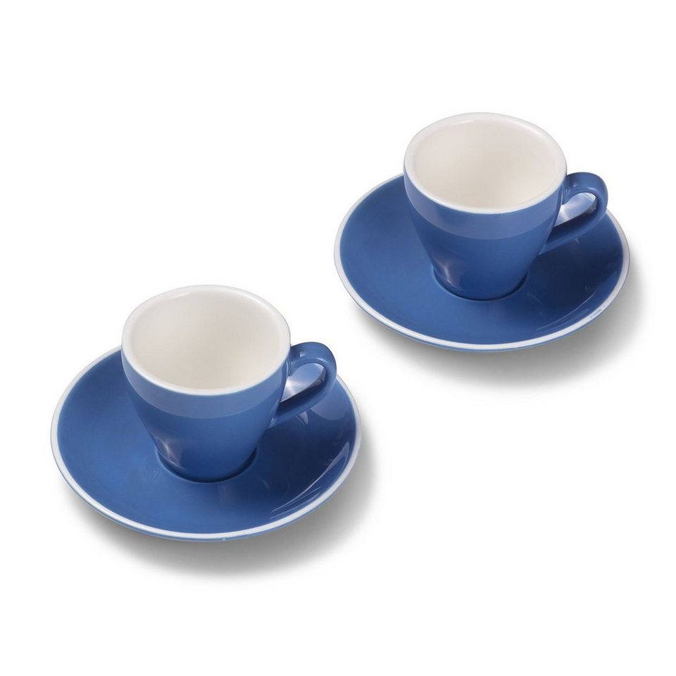 Terra Home Espressotasse Extra Dickwandiges Espressotassen Set Blau