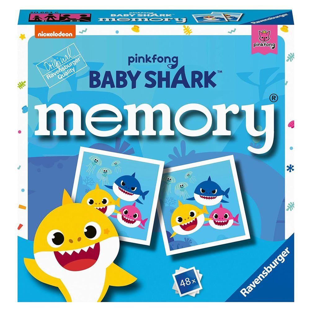 Ravensburger Spiel Mini Memory® Baby Shark 48 Bildkarten Ravensburger ...