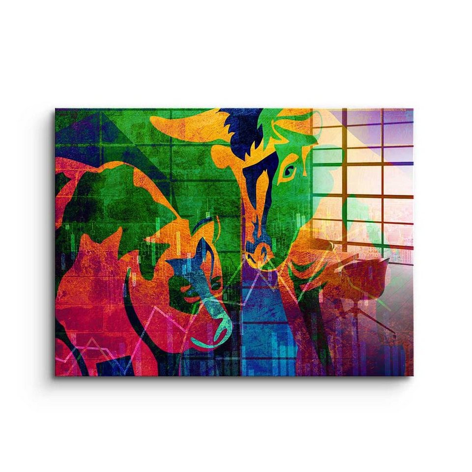 Dotcomcanvas® Acrylglasbild Acrylglasbild Börse Und Trading Grün