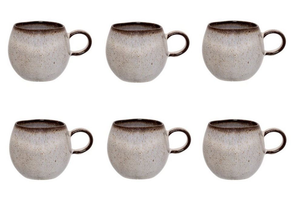 Bloomingville Tasse Sandrine, Steingut, Grau L:11cm H:8cm D:8cm ... Bloomingville Tasse Sandrine, Steingut, Grau L:11cm H:8cm D:8cm ...