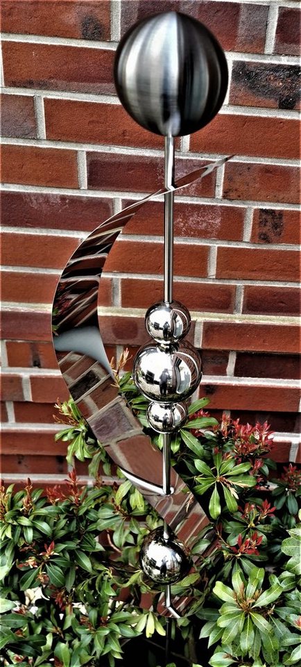 Jürgen Bocker Gartenambiente Gartenstecker Merkur Edelstahl Schwarz