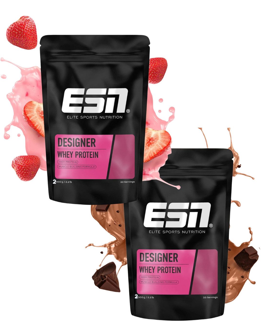 ESN ESN Designer Whey 2000g Protein Pulver Big Pack Pulver