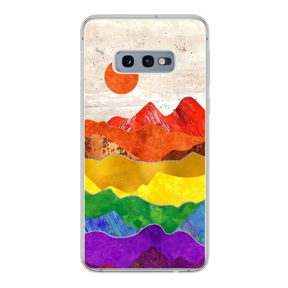 Muchowow Handyhülle Regenbogen Marmor Stolz Phone Case Handyhülle