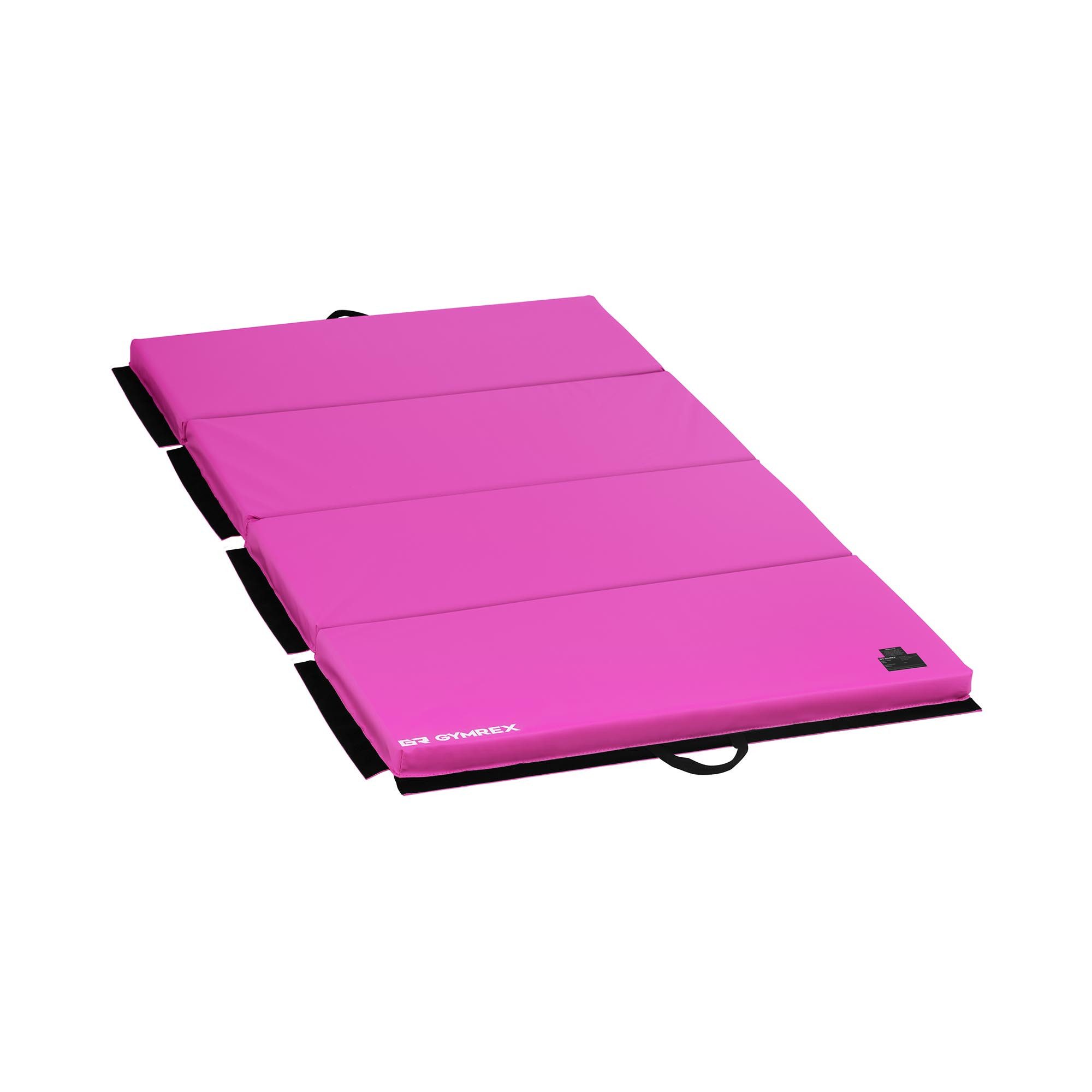 Gymrex Weichbodenmatte 200 x 100 x 5 cm Turnmatte Fitnessmatte faltbar pink 170kg Gymnastik ...