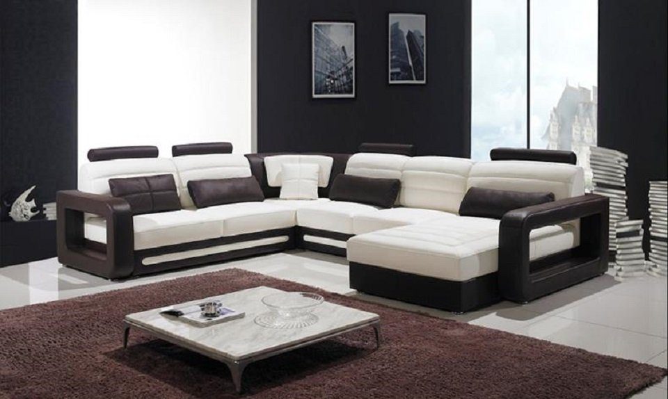 Jvmoebel Ecksofa U Form Sofa Couch Polster Garnitur Wohnlandschaft