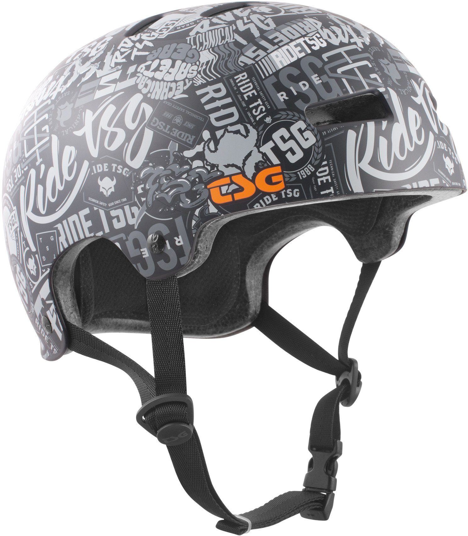 TSG Protektoren-Set TSG Evolution Helm Graphic Design stickerbomb S/M ...