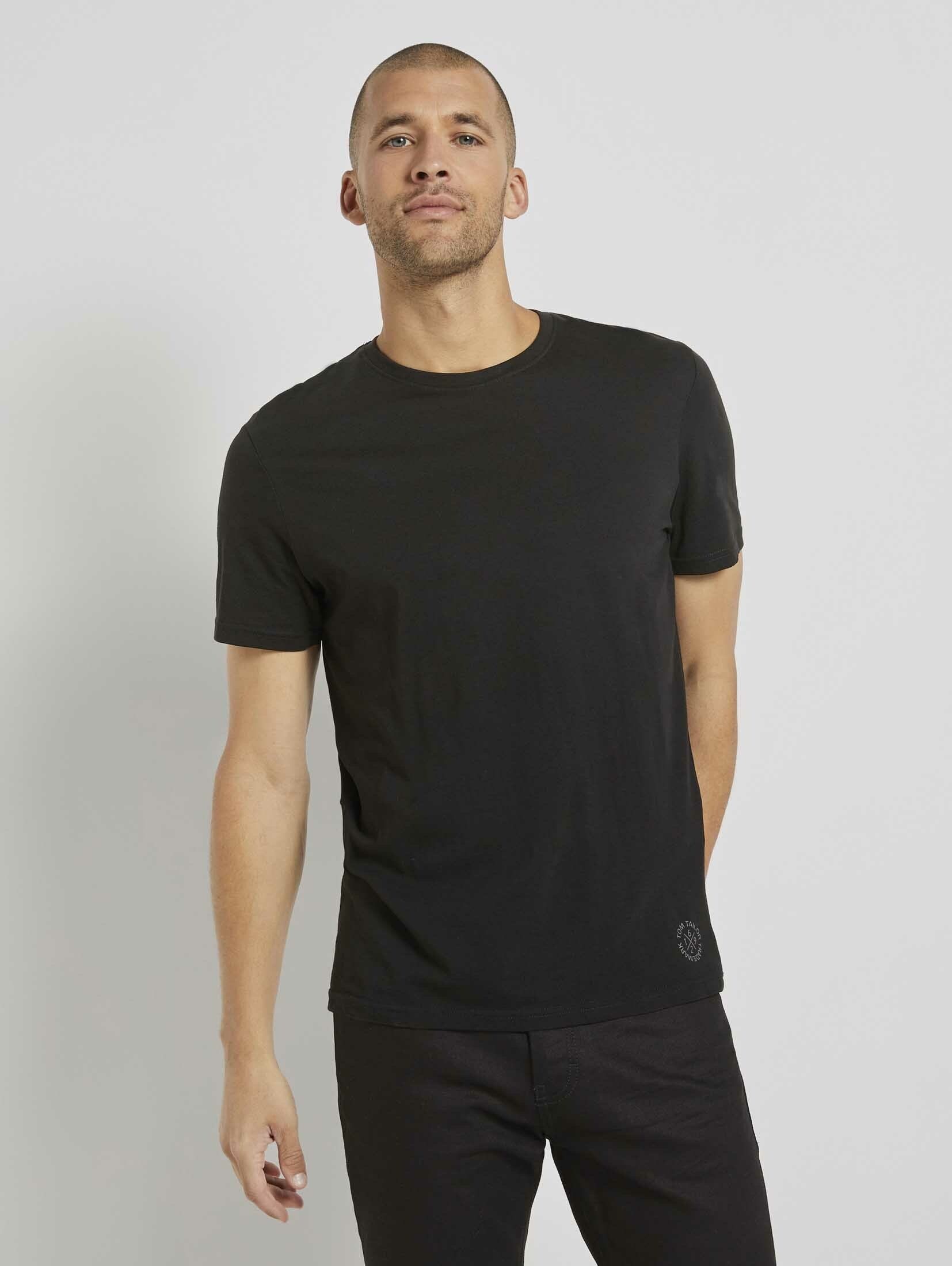 Tom Tailor T Shirt Packung 2er Pack Perfektes Basic Unser Model Ist