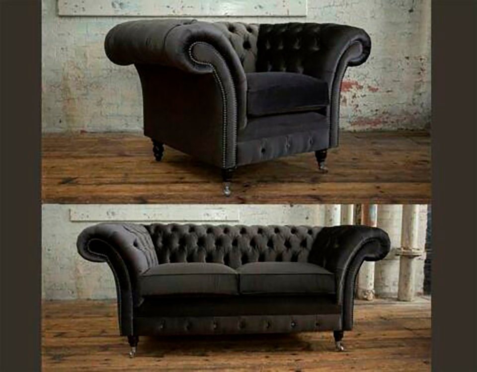 Jvmoebel Chesterfield Sofa Chesterfield 321 Sitzer Garnitur Sofa Couch