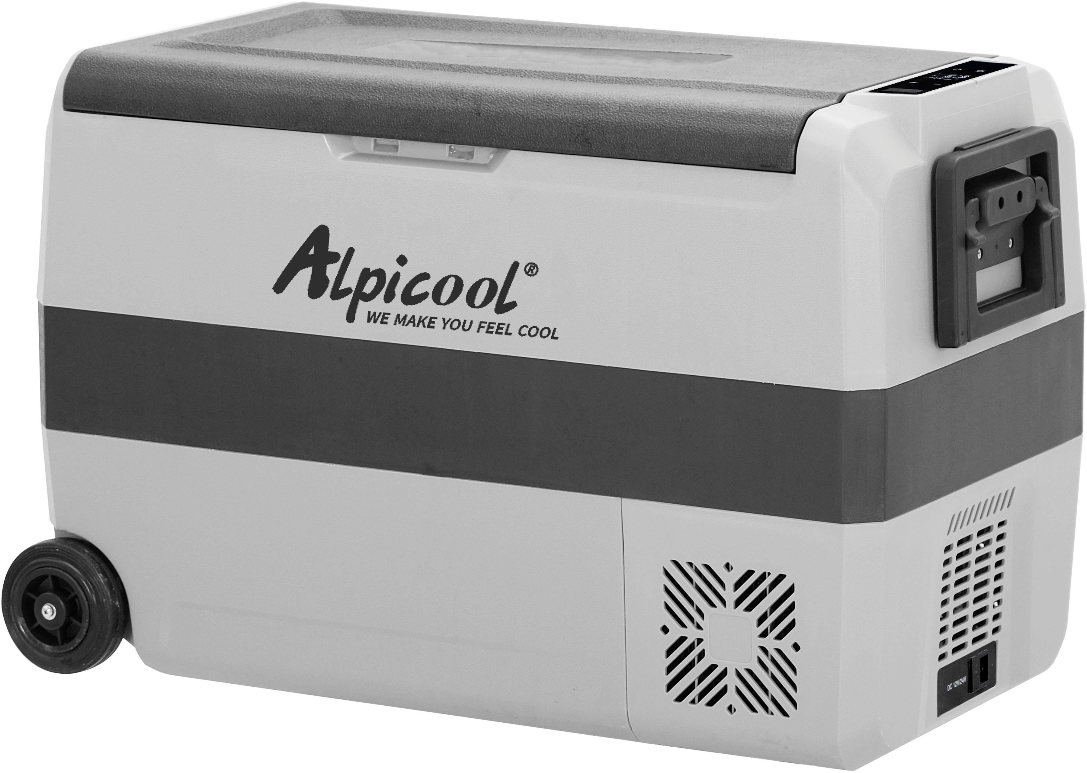 ALPICOOL Elektrische Kühlbox T50, 50 l, Kompressor-Kühlbox, im Fahrzeug und zu Hause nutzbar ...