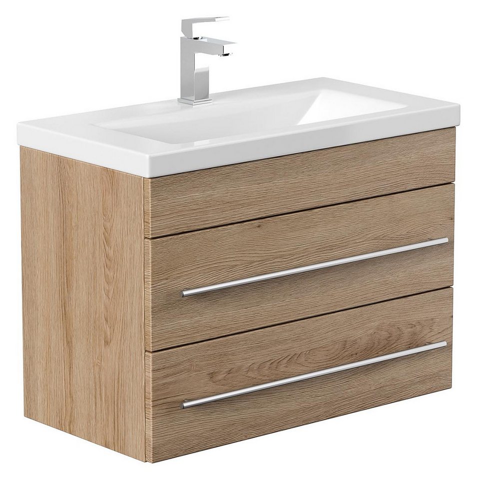 Einfachgutemoebel Waschtisch Set Badmöbel Waschplatz 70cm Breite