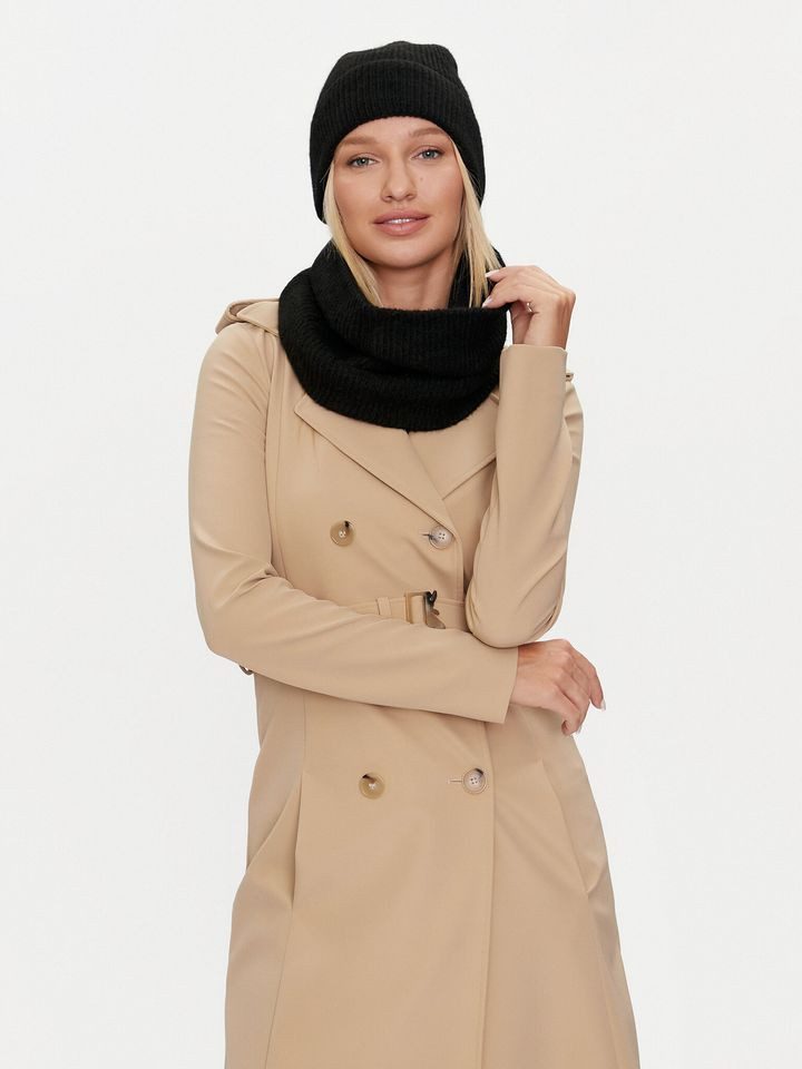 Liu Jo Beanie - einfarbiges Basic Schal und Mützen Set - Basic Mütze ...
