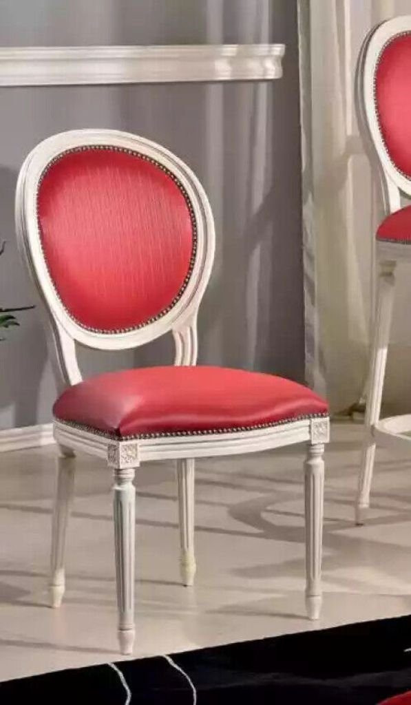 Jvmoebel Stuhl Esszimmerstuhl Rosa Polsterstuhl Klassischer Textil