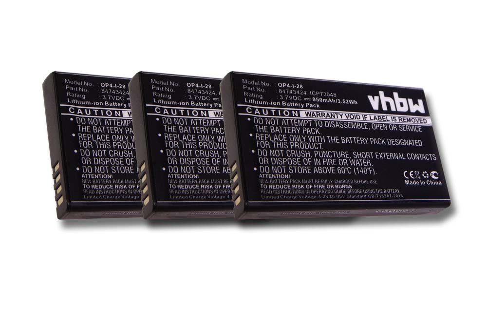 vhbw passend für Telrad 3040 Mobilfunk (950 mAh, 3,7 V, Li-Ion) Akku Li-Ion 950 mAh ...
