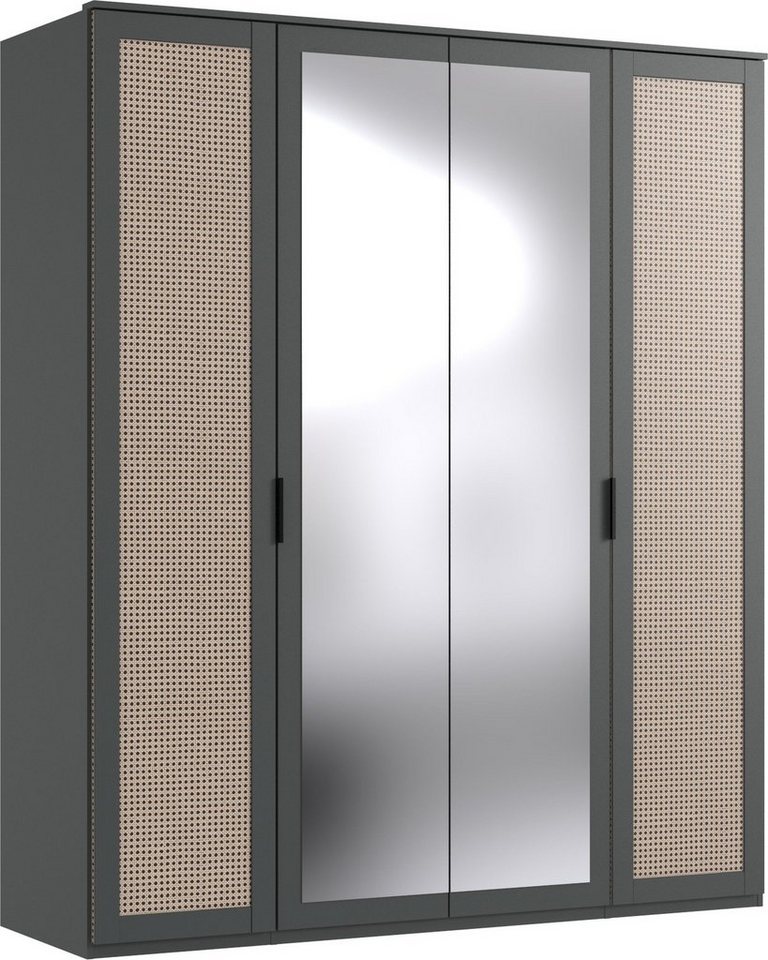 Möbelando Drehtürenschrank Wien Bxh 180x210 Cm In Wiener Geflecht Nb