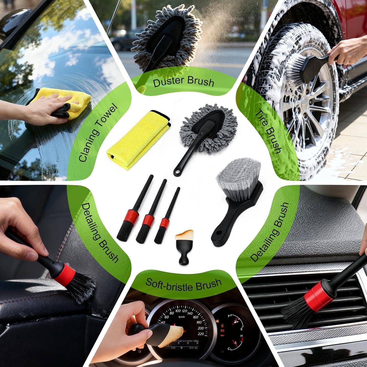 LuxusKollektion Autowaschbürste Autowaschkit 11tlg 62 Zoll ...