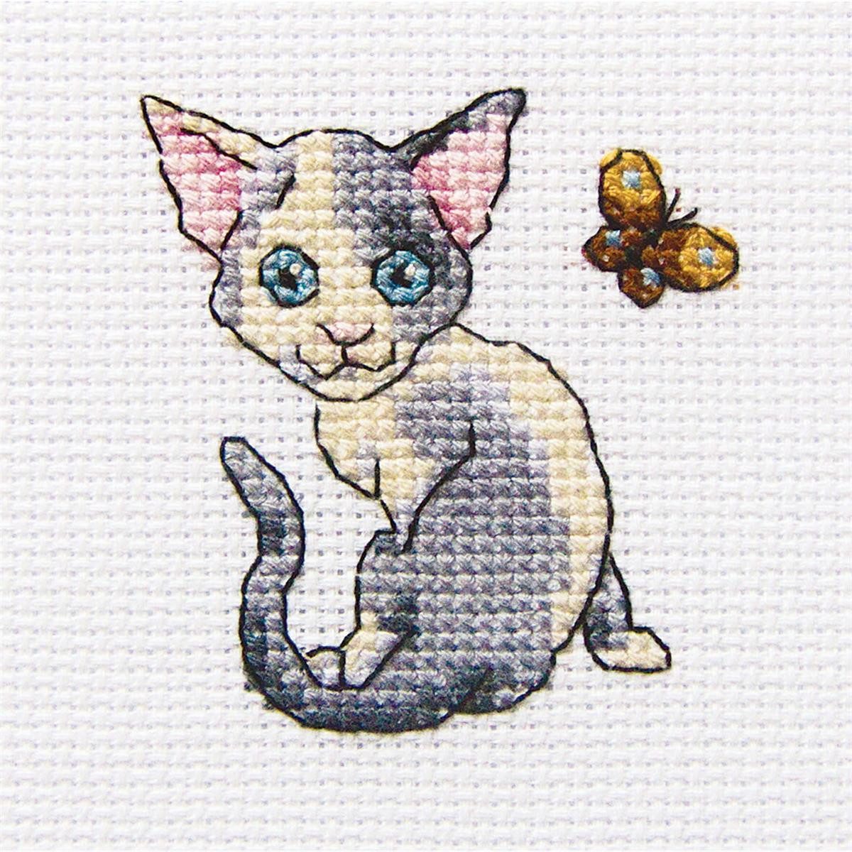 RTO Kreativset RTO Kreuzstich Set "Fanny Mickey" H227, Zählmuster, 8x8 cm, (embroidery kit)
