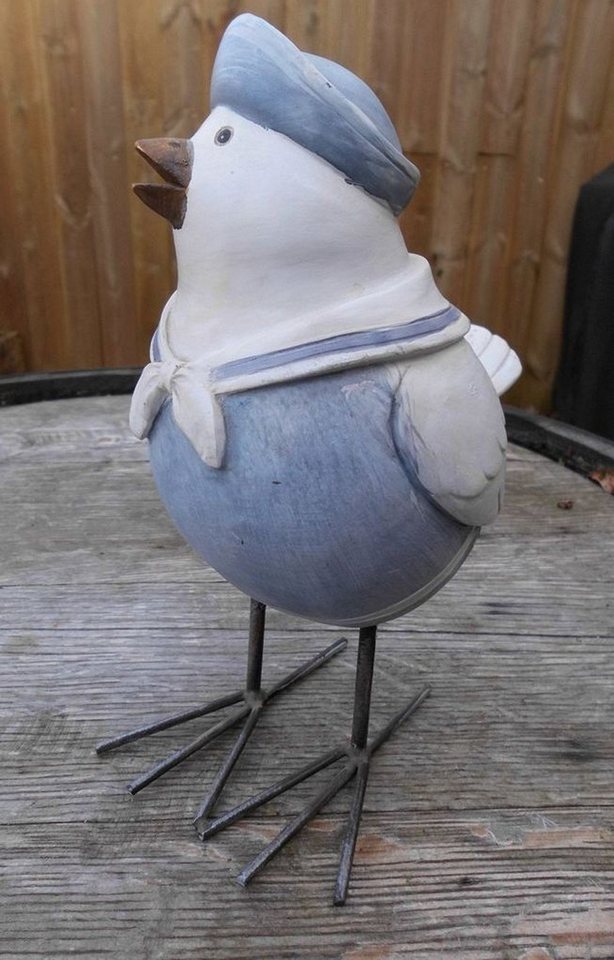 Deko Impression Dekofigur Dicke Möwe Im Matrosenanzug Statue Maritimes