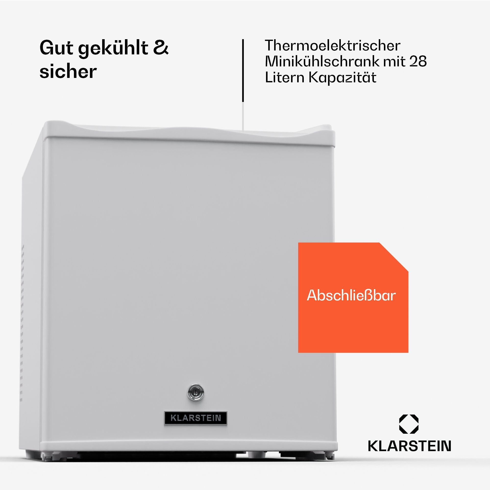 Klarstein Table Top Kühlschrank HEA-Matterhorn-wh 10045288, 44.5 cm hoch, 38 cm breit, Bier ...