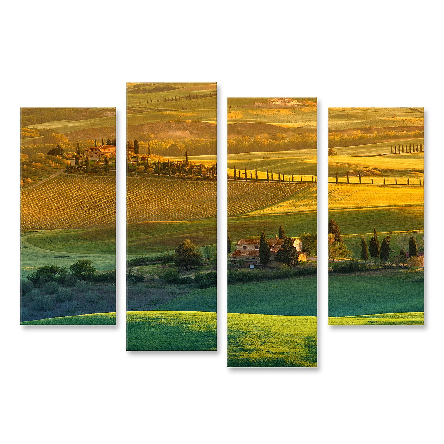 islandburner Leinwandbild Bild auf Leinwand Toskana Italien Wandbild Poster Kunstdruck Bilder ...