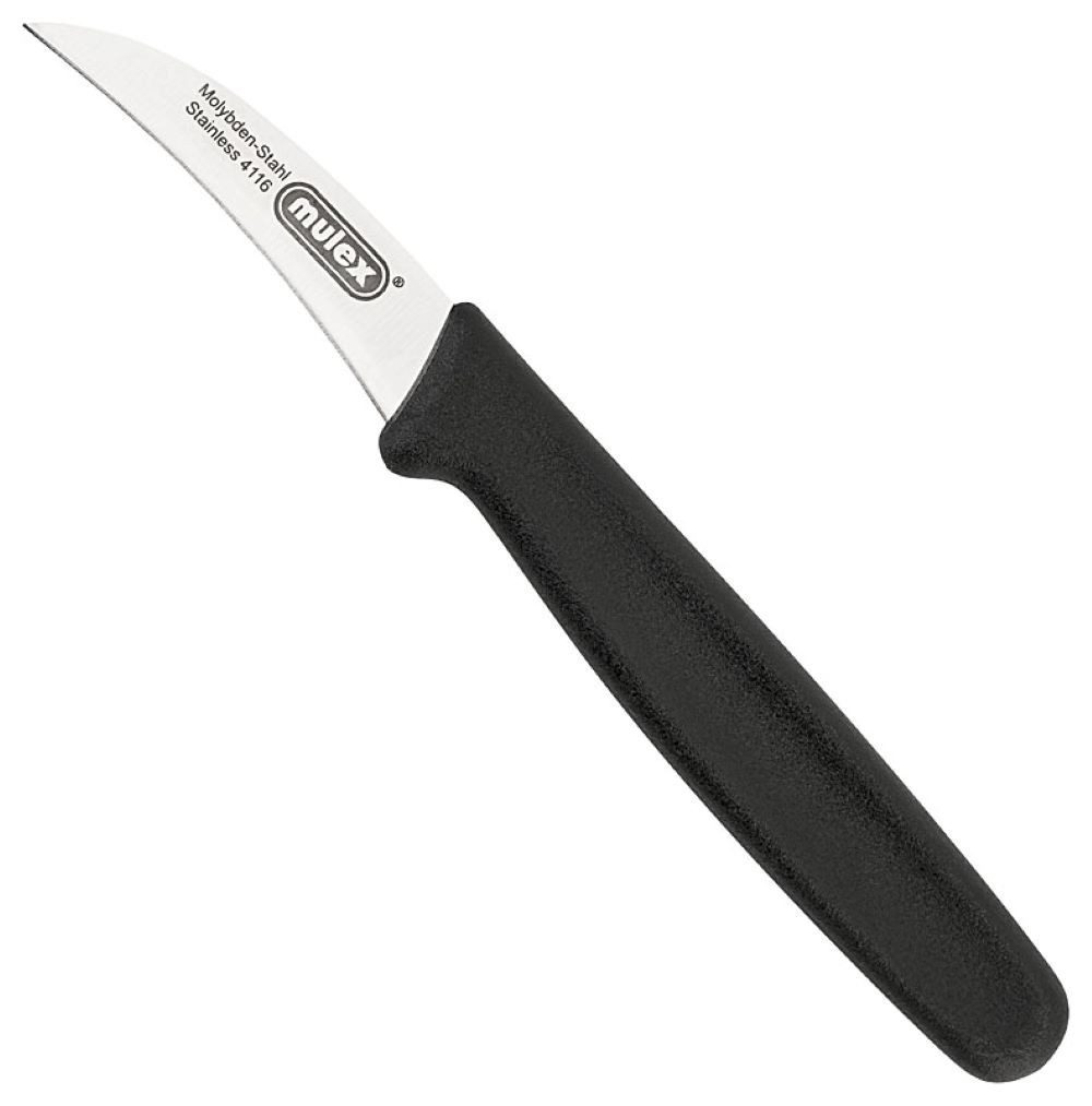 Mulex Schälmesser Gebogen Tourniermesser Extra Scharf
