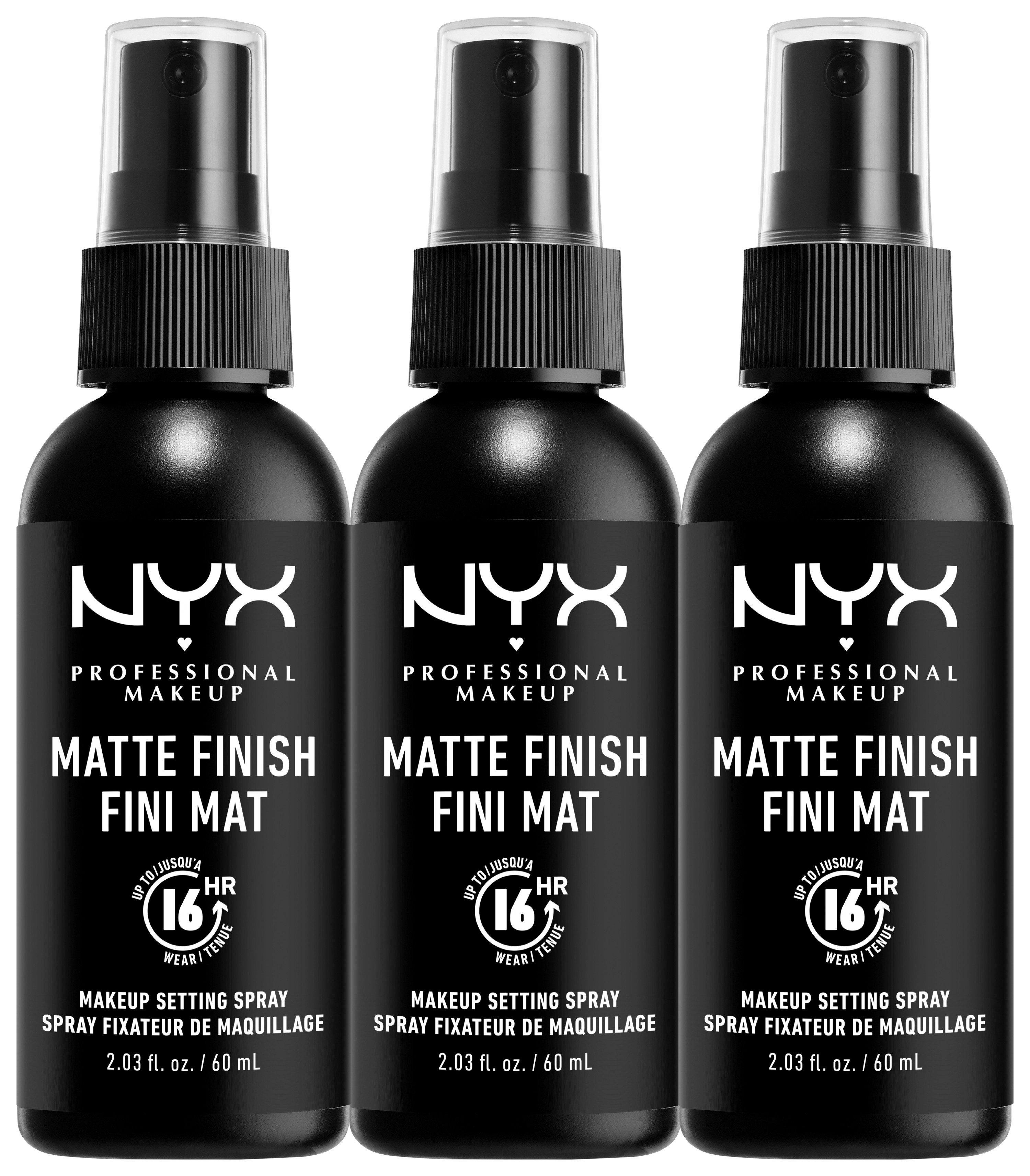 NYX Fixierspray NYX Professional Makeup Make Up Setting Spray 3er Set