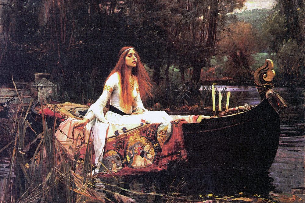 1art1 Poster John William Waterhouse Kunstdruck Bild - Die Dame Von, Print