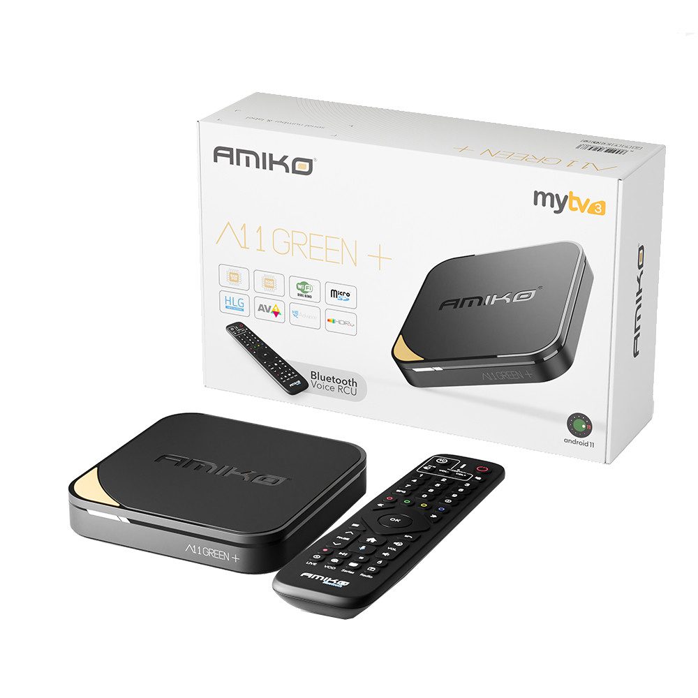 Amiko A11 Green Plus IPTV-Set-Top-Box Netzwerk-Receiver