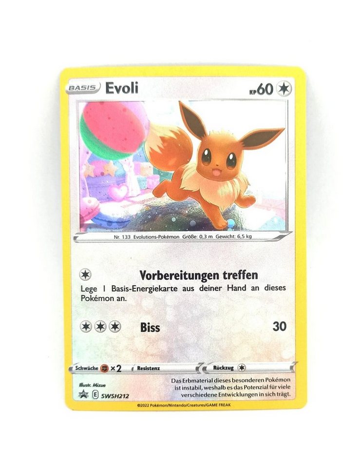 The Pokémon Company International Sammelkarte Pokemon Karte Evoli ... The Pokémon Company International Sammelkarte Pokemon Karte Evoli ...