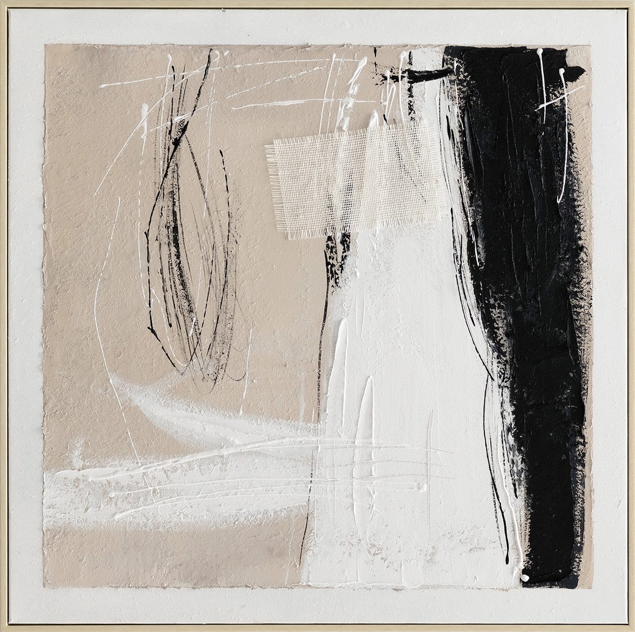 ArtUniverse Gemälde Brown Geometry 80x80 cm