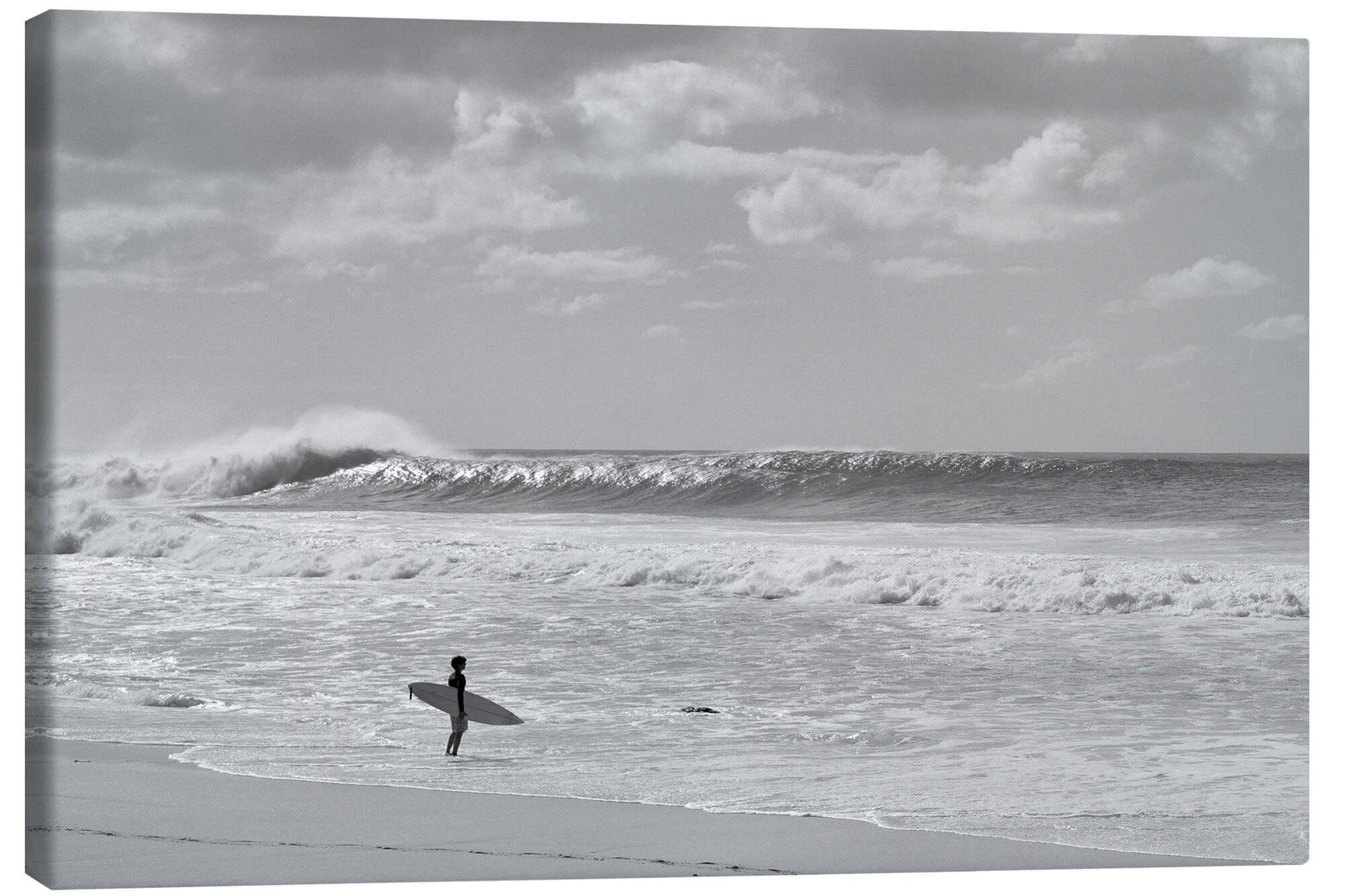 Posterlounge Leinwandbild Panoramic Images Surfer Am Strand In Hawaii
