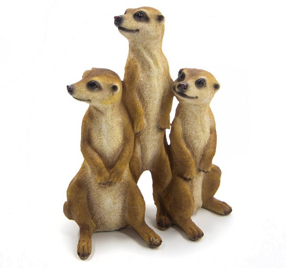 Bambelaa Gartenfigur Erdmännchen Familie Gartendeko Figuren Für Garten